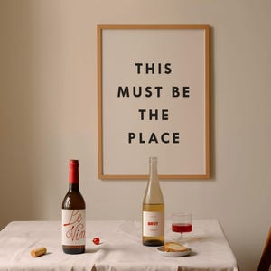 This Must Be the Place Print: Modern Typography Wall Art - Etsy