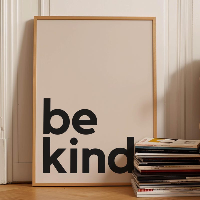 Be Kind Poster - Etsy