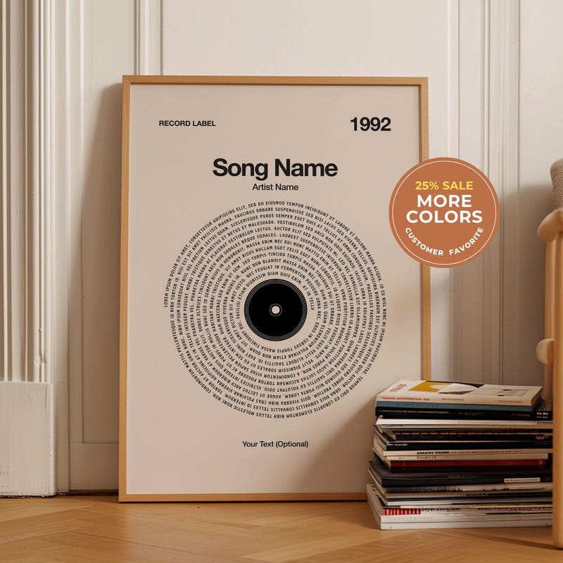 Song Lyric Art - Etsy