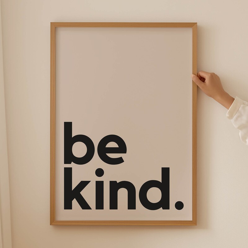 Be Kind Poster - Etsy