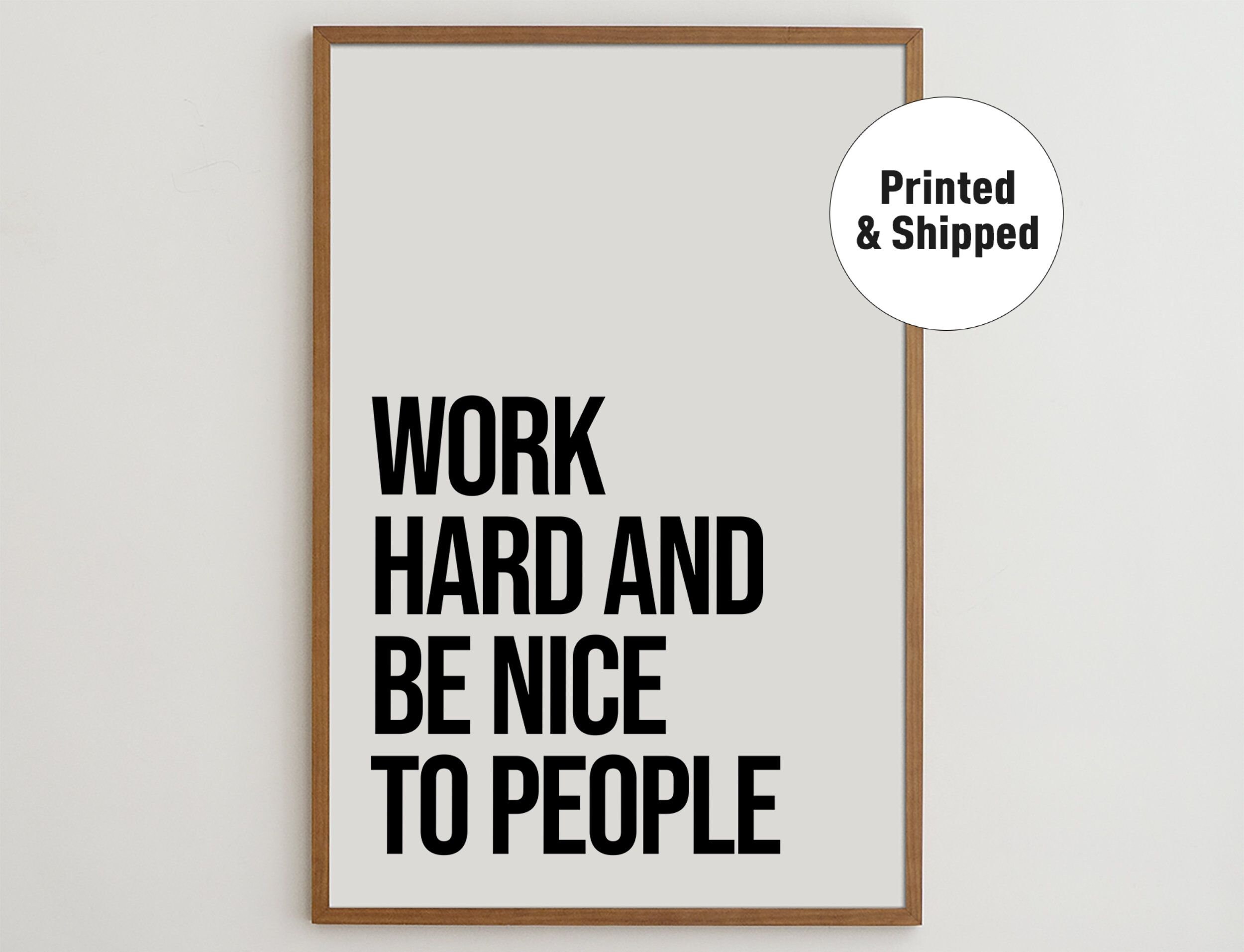 Work Hard And Be Nice To People Scrabble