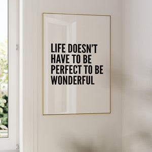 Inspirational Quotes Life Quote Prints Minimalist Poster Inspirational ...