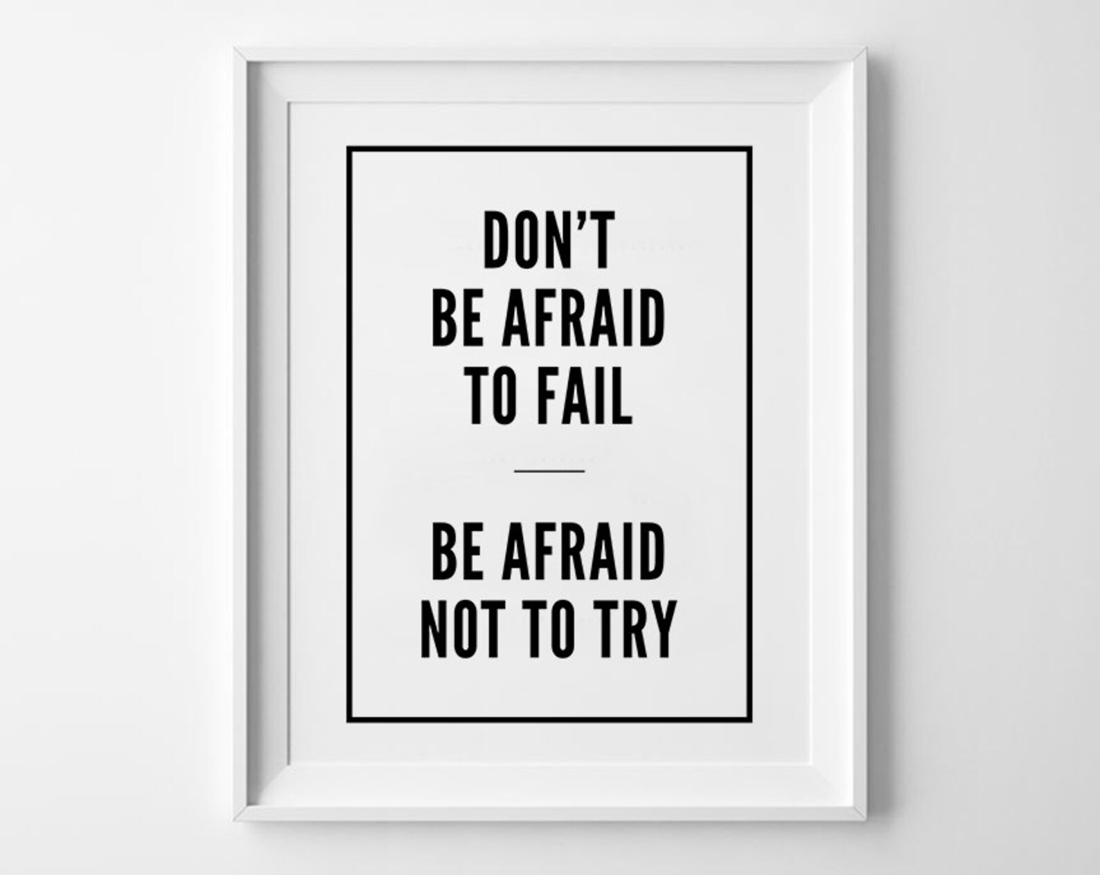 Motivational Poster Black and White Art Scandinavian Art - Etsy