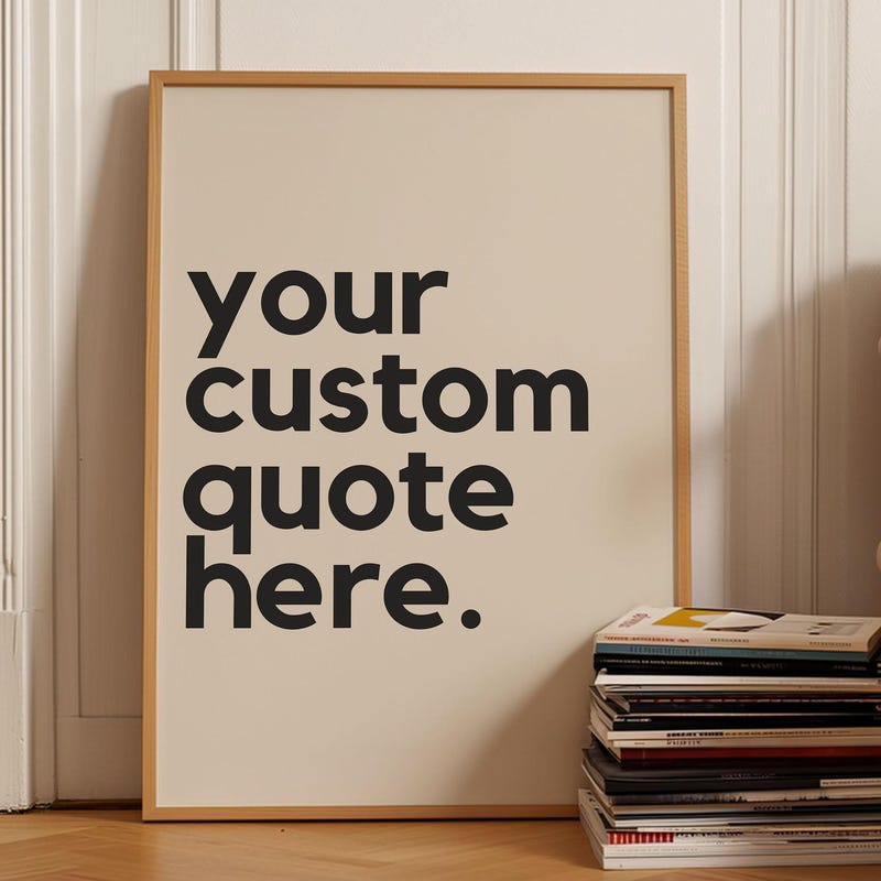 Custom Quote Poster - Etsy