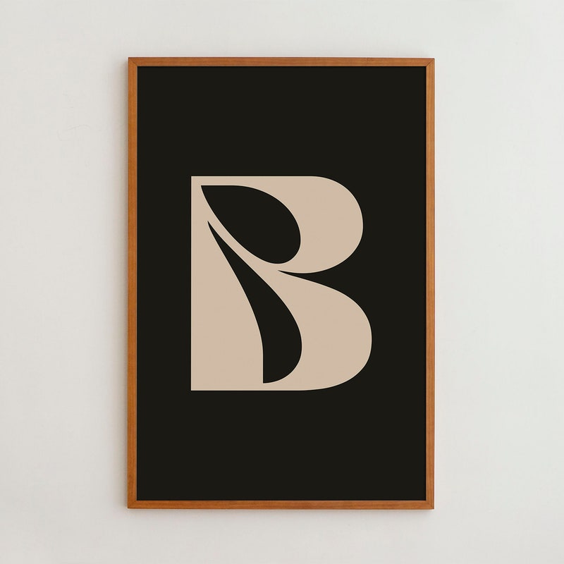 Abstract Letter Art - Etsy