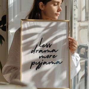 Funny Quote Poster | Framed Wall Art Print | Black Lettering on Beige ...