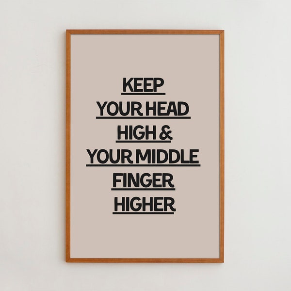 Funny Quote Poster - Etsy