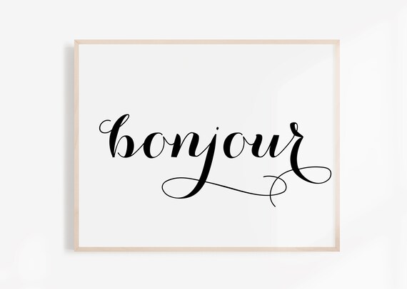 Bonjour Sign