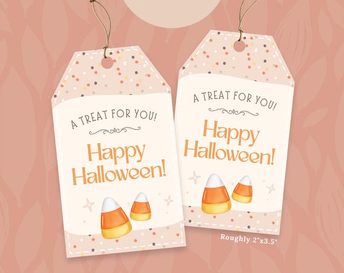 Halloween Candy Corn Gift Tag Template, Printable This May Be Corny but ...