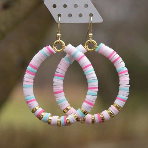 Sweet Tart Collection Beaded Disc Stretch Bracelet | Etsy