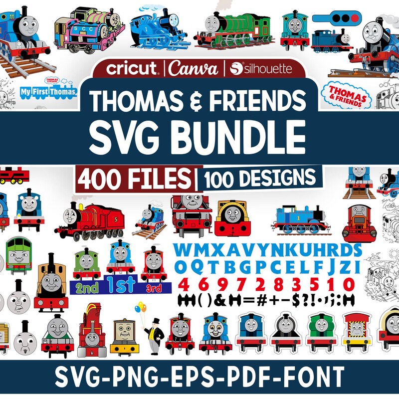 Thomas the Train Svg - Etsy