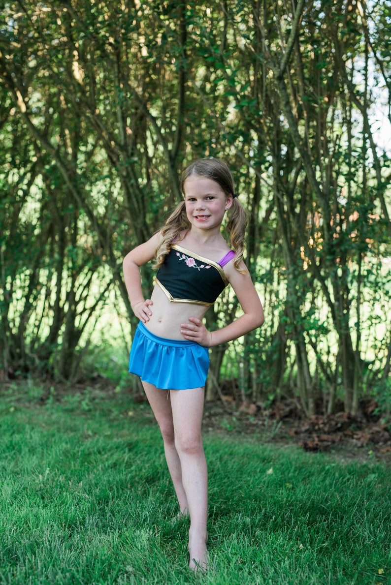 Princess Bikini Set Anna Frozen Inspired Cosplaysexy Etsy