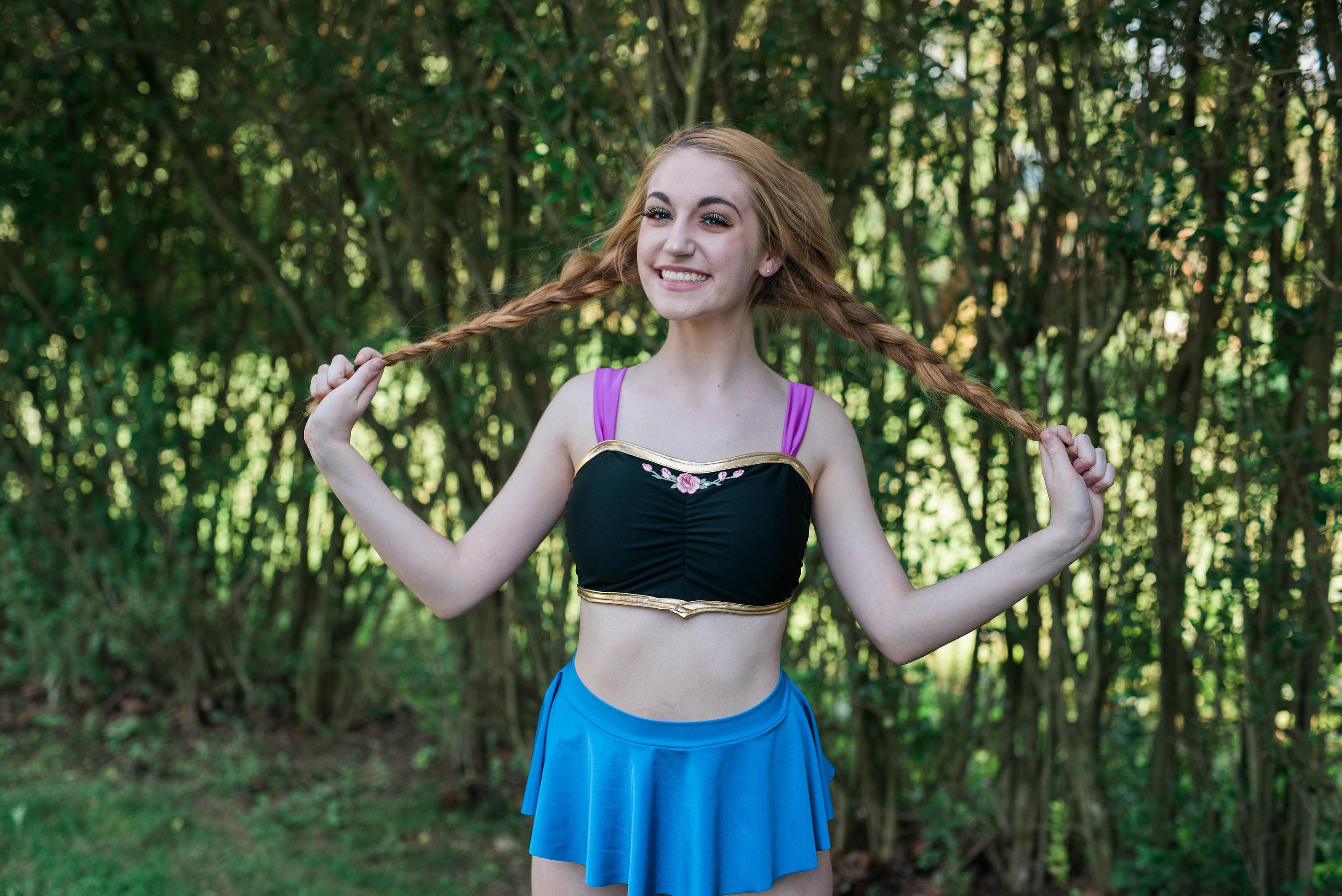 Princess Bikini Set Anna Frozen Inspired Cosplaysexy Etsy