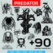 Predator Mask Clipart - PNG Image and SVG File - Etsy Canada