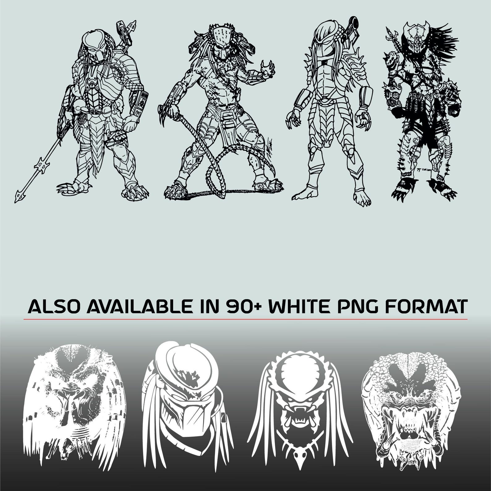 Predator SVG Mega Bundle 90+ | Yautja Mask & Hunter Designs | Cricut ...