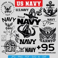 U.S. Navy Enlisted Rank Svg, Png Works on Laser, Cricut or Cnc - Etsy