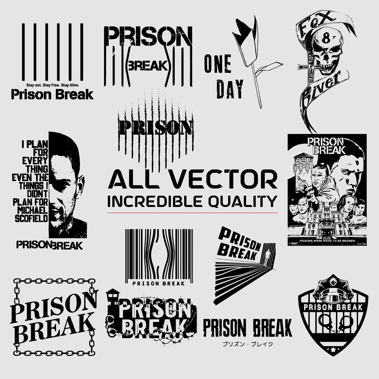 Prison Escape SVG PNG Bundle | Inmate, Tattoo & Jail Breakout Designs ...