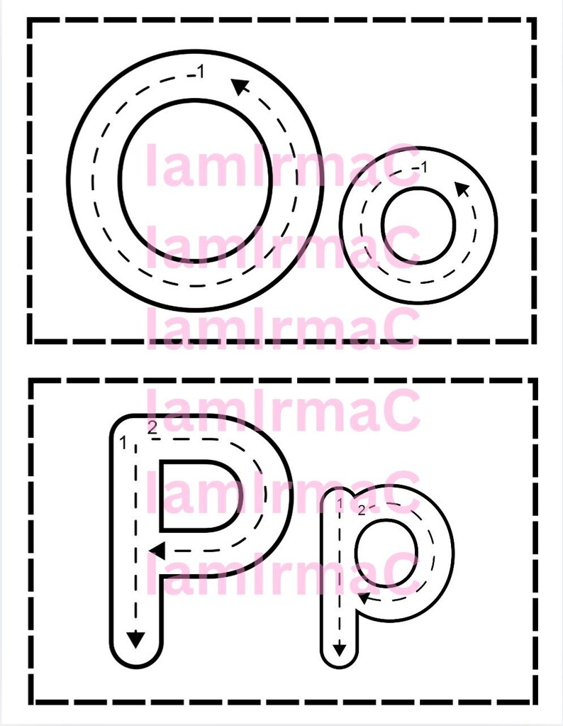 Printable ABC Tracing Cards | Alphabet Letter Flashcards (preschool ...