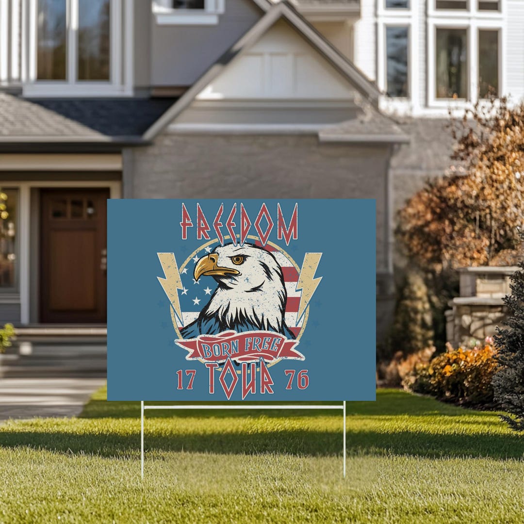 America 250 Yard Sign, 1776–2026 Patriotic Lawn Decor ...