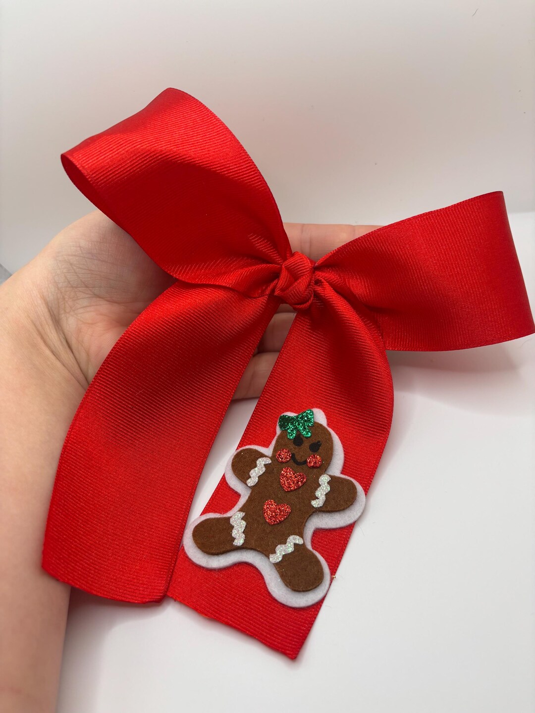 Red Gingerbread Bow - Etsy