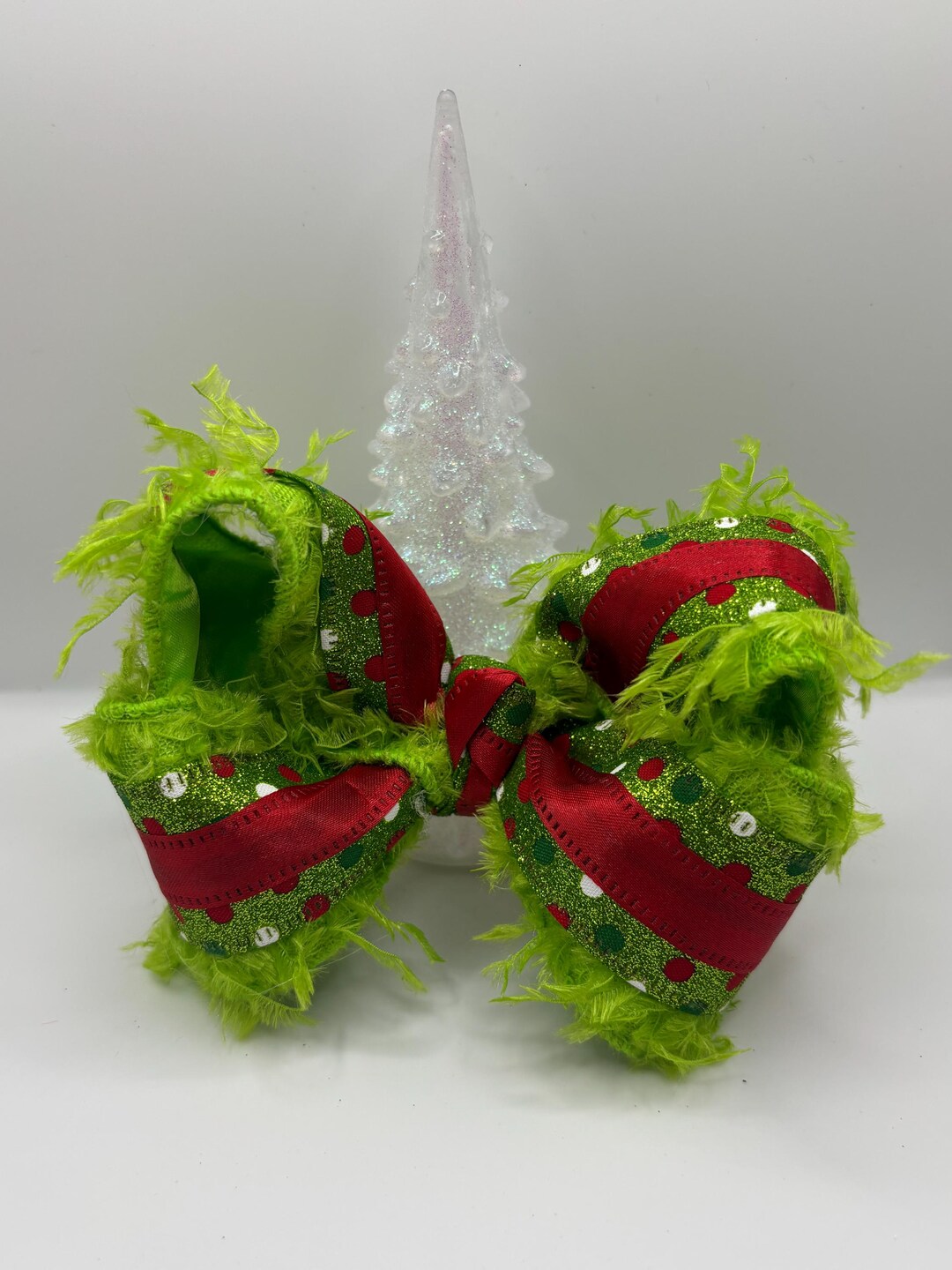 Grinch Inspired Bow - Etsy