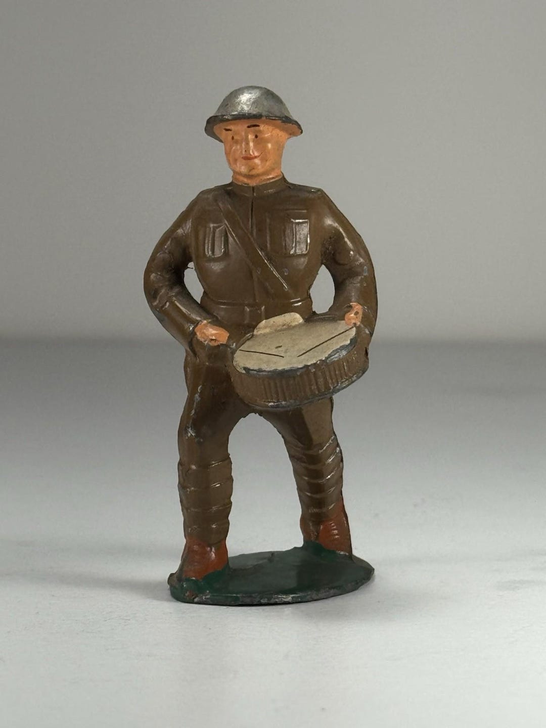 Vintage 1930s Barclay Manoil Lead WWI Army Soldier Drummer Dimestore ...