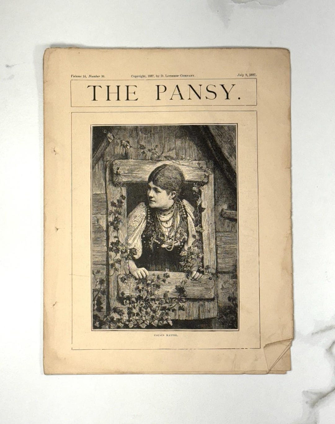 Vintage 1887 the Pansy Magazine Children's Christian Stories ...