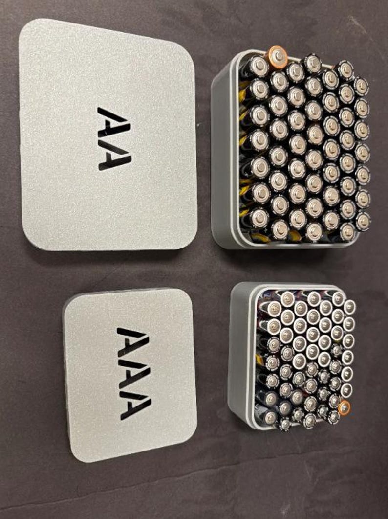 Hexagon Battery Storage Case – Modular AA, AAA, 18650 Organizer (3D ...