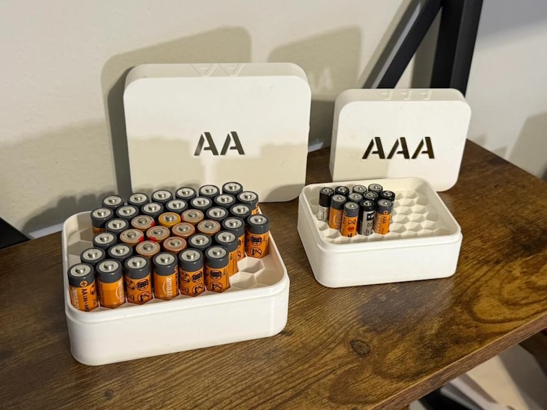 Hexagon Battery Storage Case – Modular AA, AAA, 18650 Organizer (3D ...