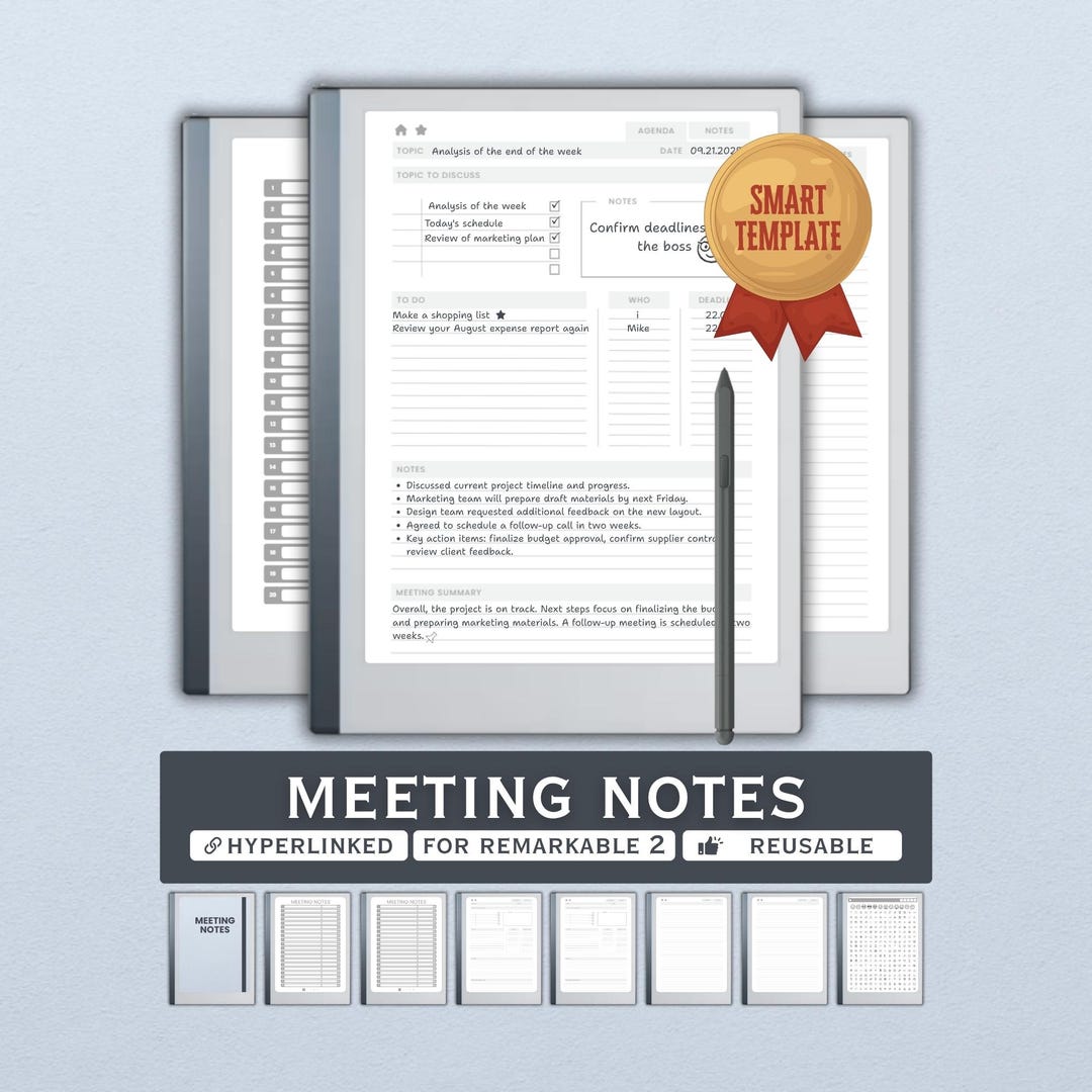 Meeting Notes for Remarkable 2 - Etsy