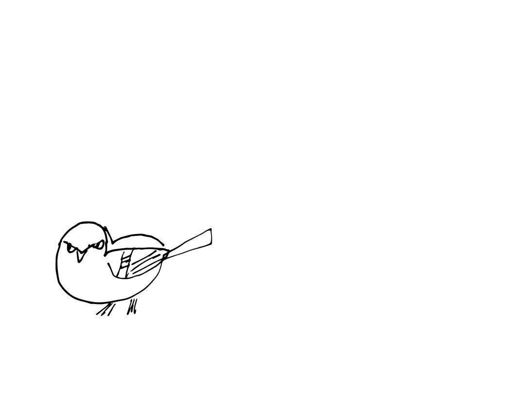 Bird Clipart Suspicious Bird Series Bird Humor Black and - Etsy