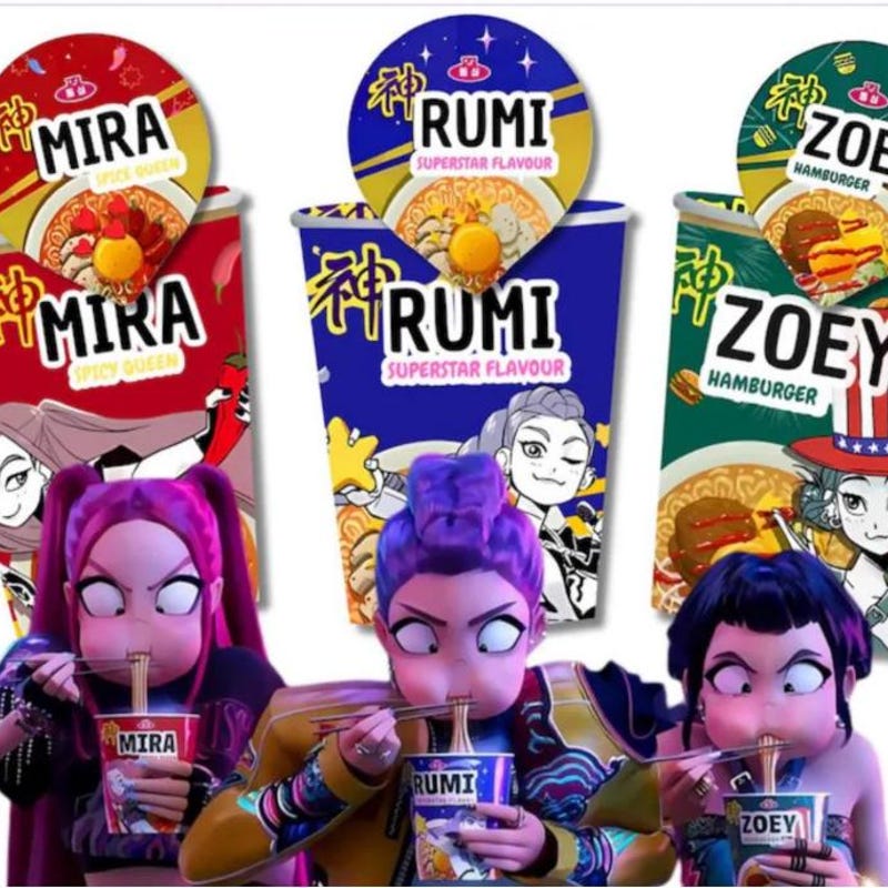 Kpop demon hunters zoey eating ramen - Etsy Schweiz