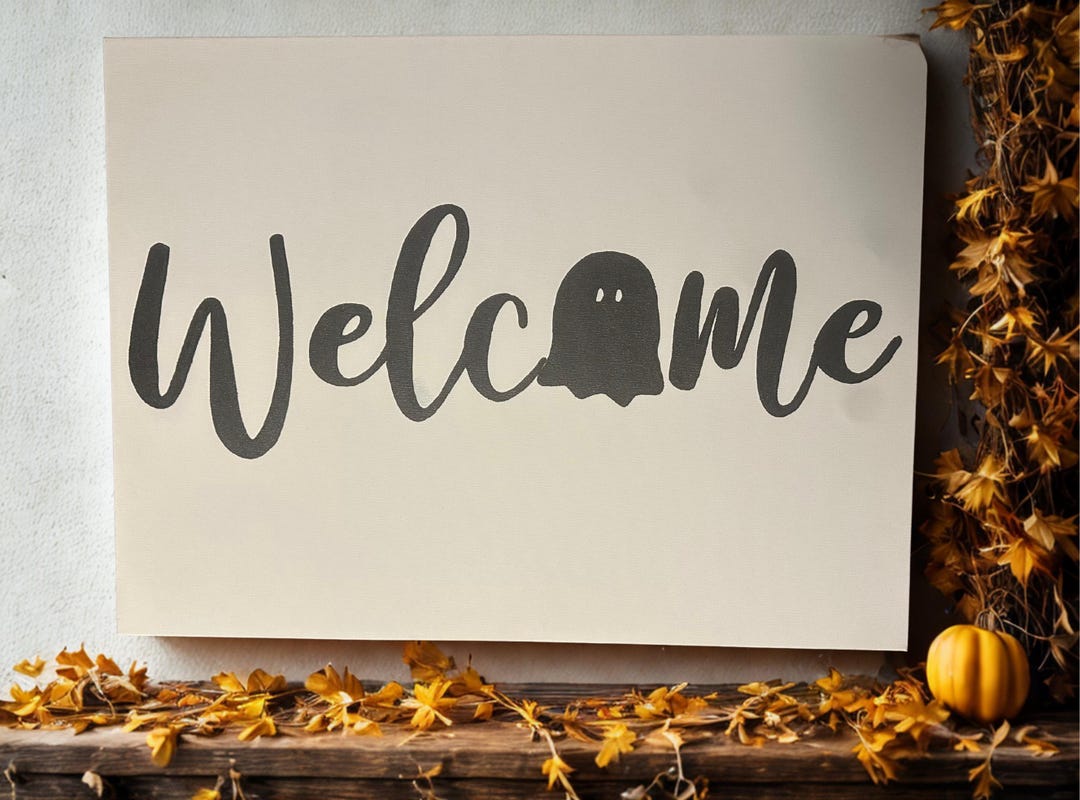 Welcome Halloween Sign - Etsy