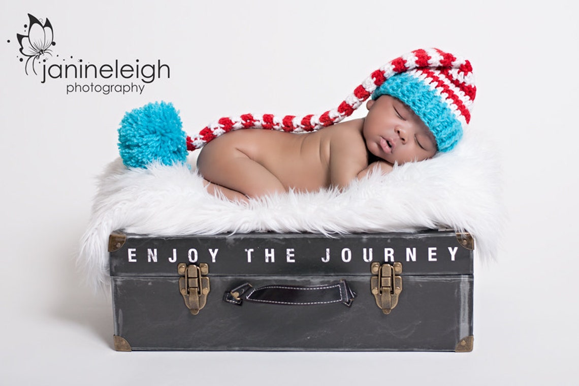 Newborn Striped Elf Hat Newborn Elf Hat Newborn Photo Prop | Etsy