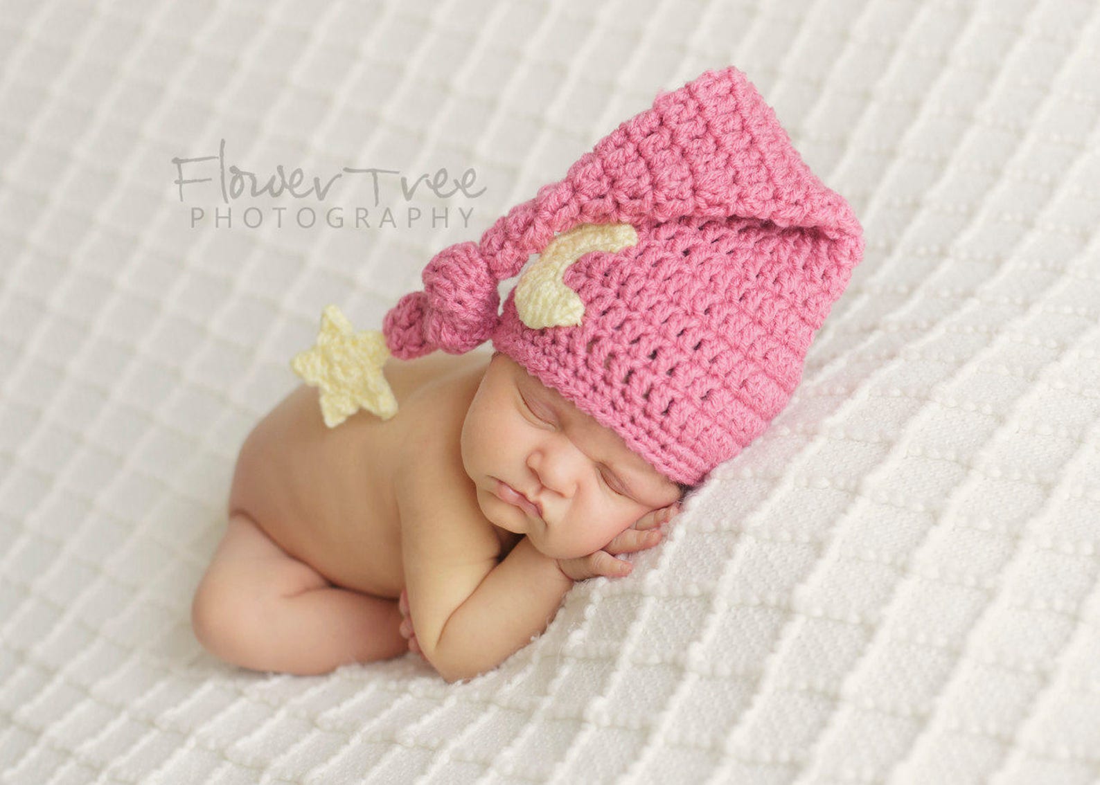 Moon Hat Star and Moon Hat Baby Girl Hat Crochet Beanie | Etsy