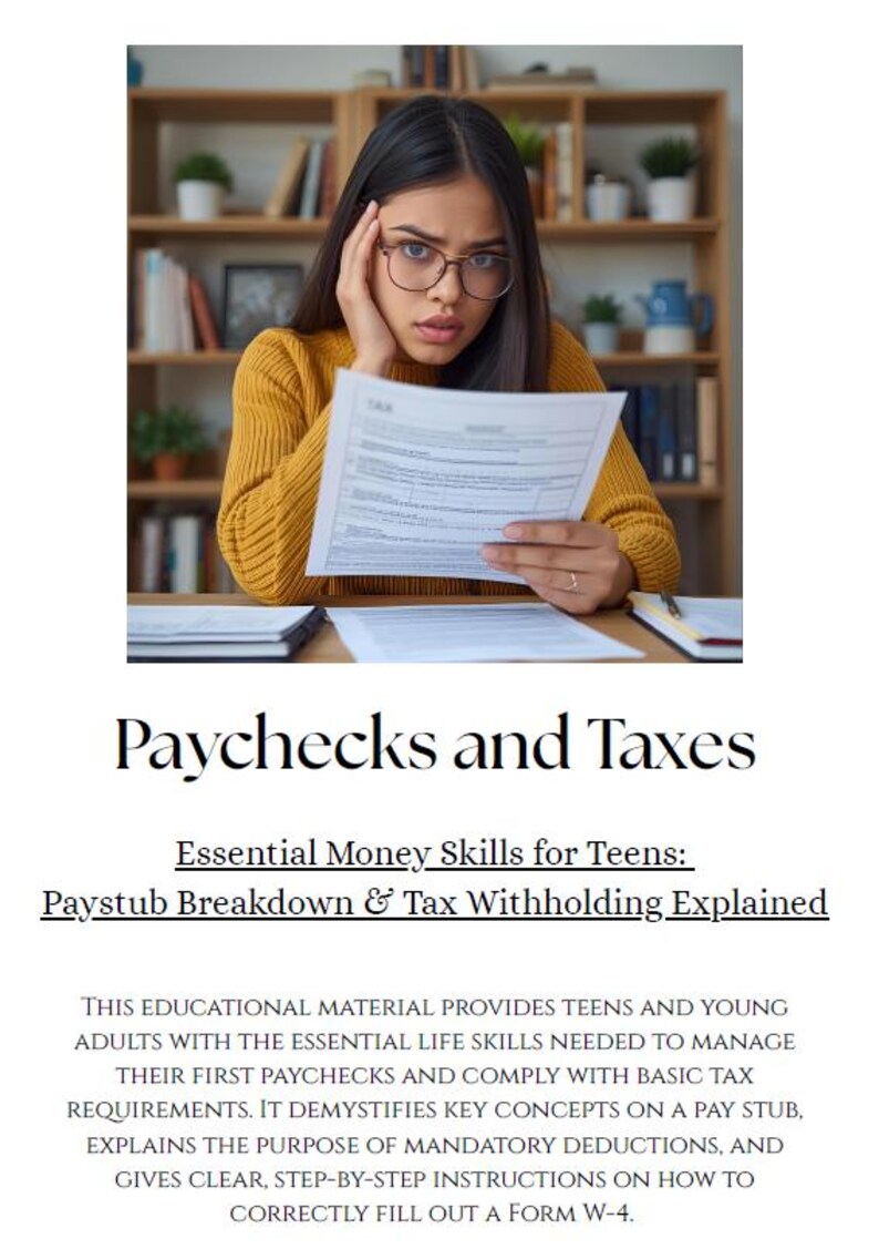 Adulting 101: How to Read a Pay Stub, Understand Taxes & W-4 Form ...