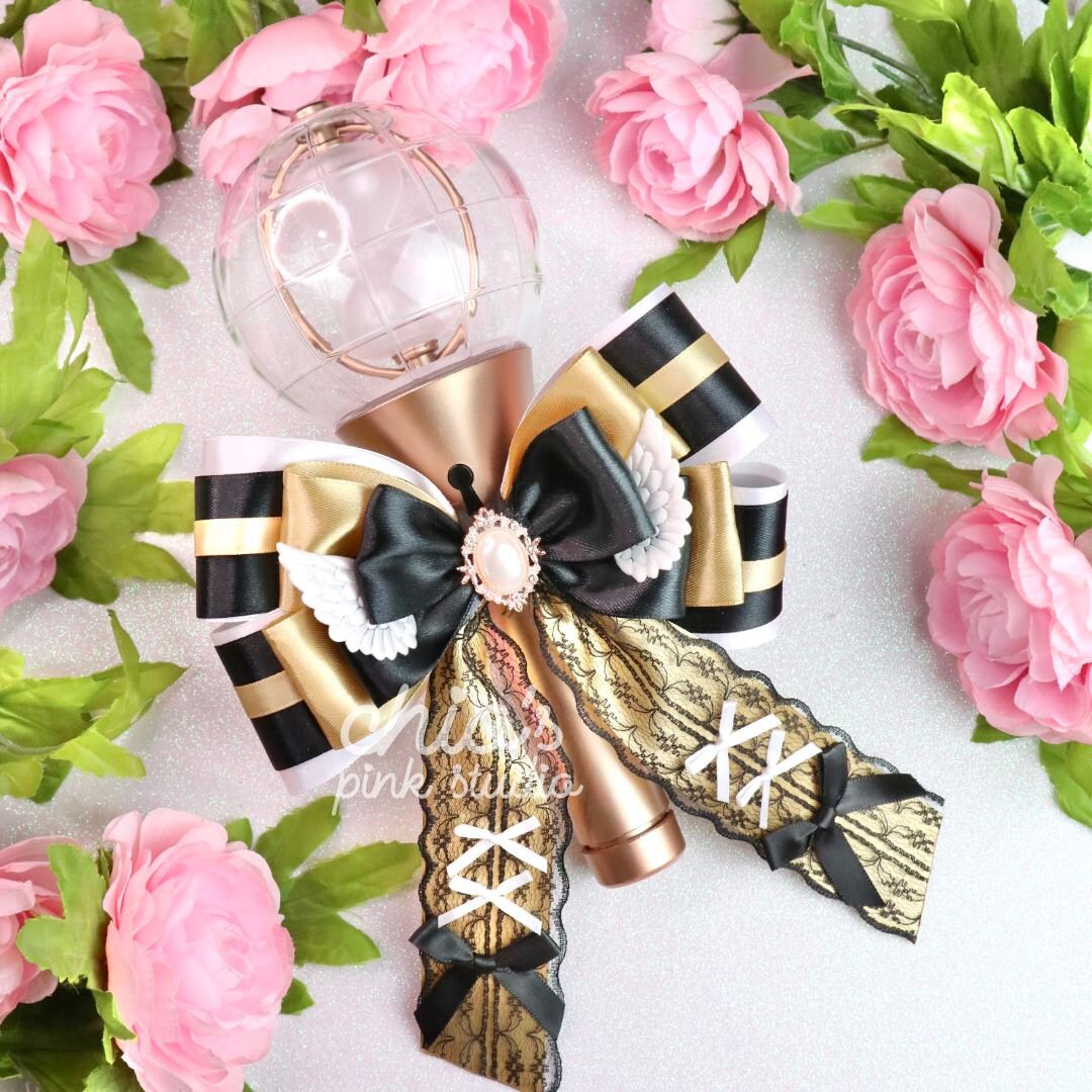 ATEEZ Lightstick Bow: Handmade K-pop Concert Lace Ribbon Deco - Etsy