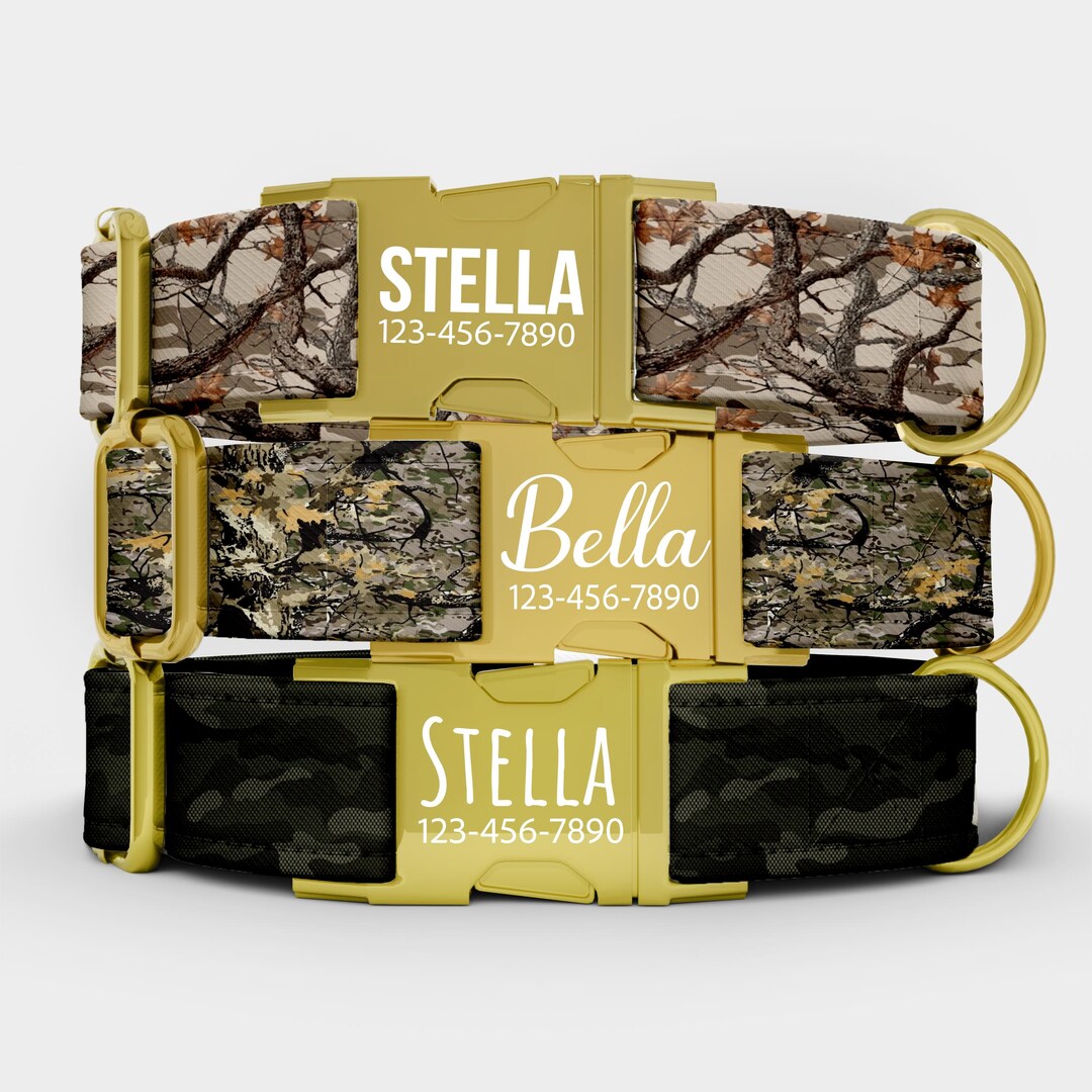 Forrest Camo Dog Collar | Personalized Camouflage Dog Collar, Hunting ...