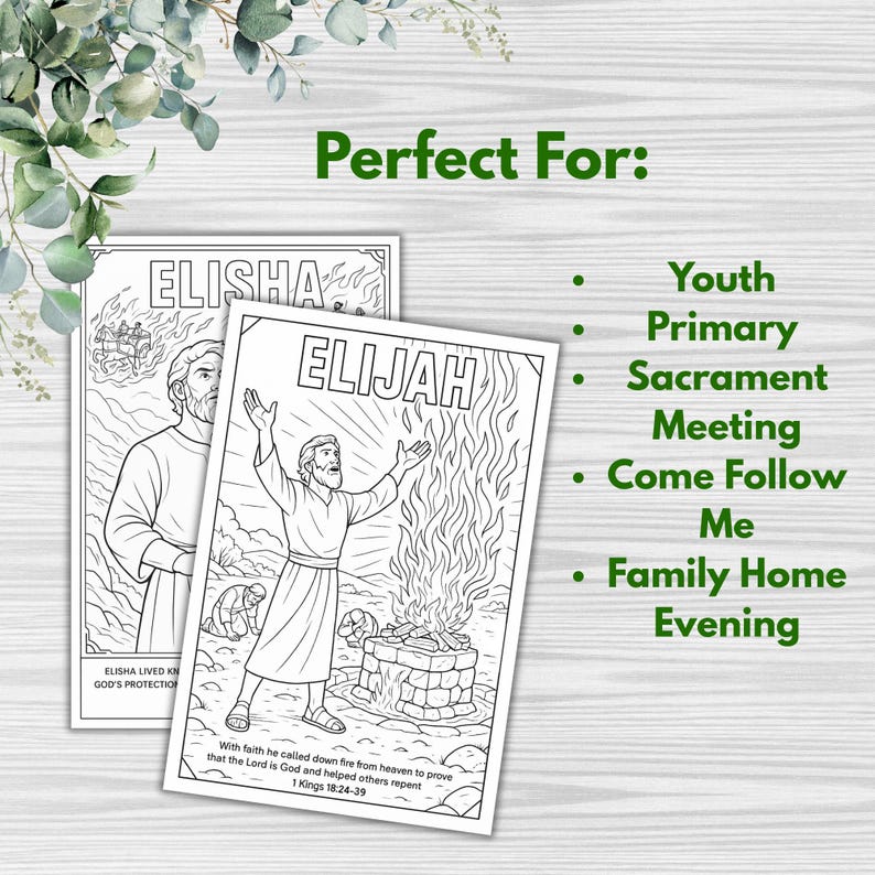 12 Bible Heroes Faith-based Coloring Pages (digital Download) - Etsy