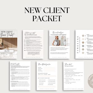 Realtor Client Welcome Packet | Editable Canva Template (digital ...