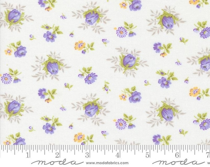 Georgia by Brenda Riddle Designs - Floral - White - Moda 18771 11 - Etsy