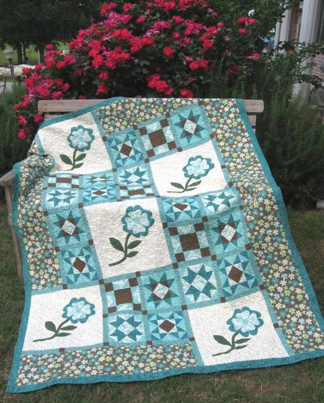 A Walk in the Garden Quilt Pattern - Downloadable Version - Etsy