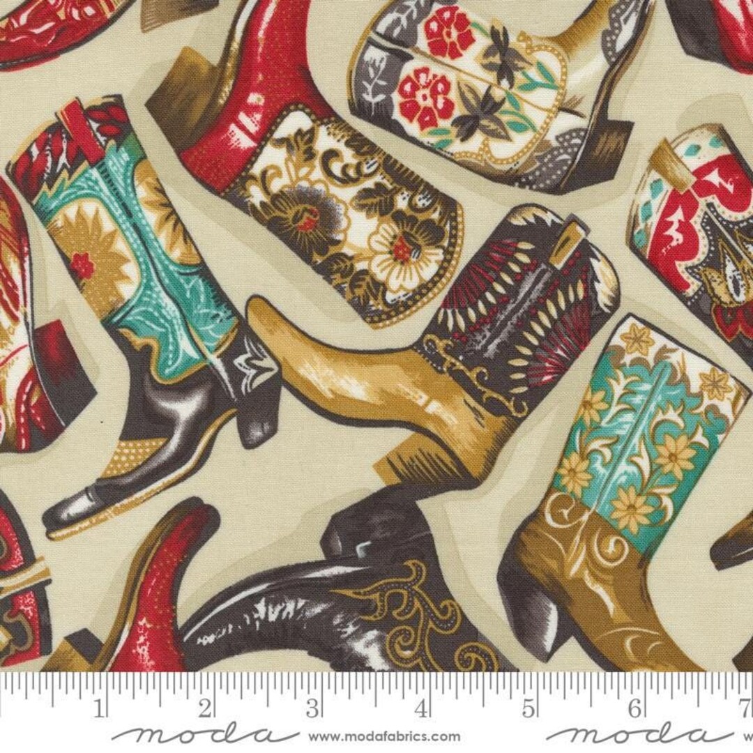 Saddle Ranch by Moda - Boots - Natural - Moda 33791 12 - Etsy