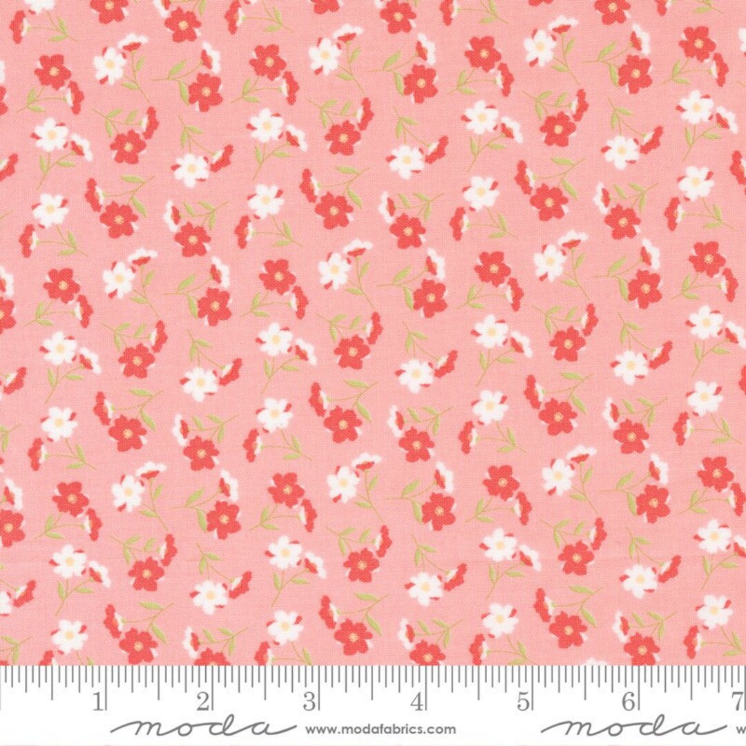 Sunwashed by Corey Yoder - Sm Floral Toss - Pink - Moda 29162 22 - Etsy