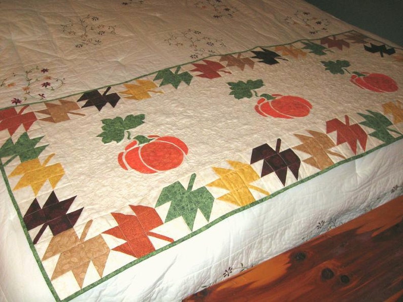 Joys of Fall Table or Bed Runner Pattern Downloadable | Etsy