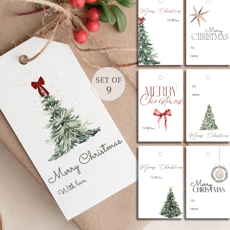 Xmas Tags - Etsy