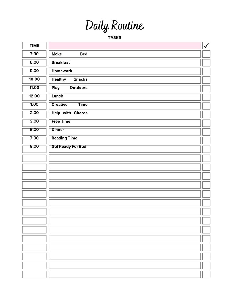 Kids Chore Chart Workbook 2026 | Daily Routine Planner for Kids ...