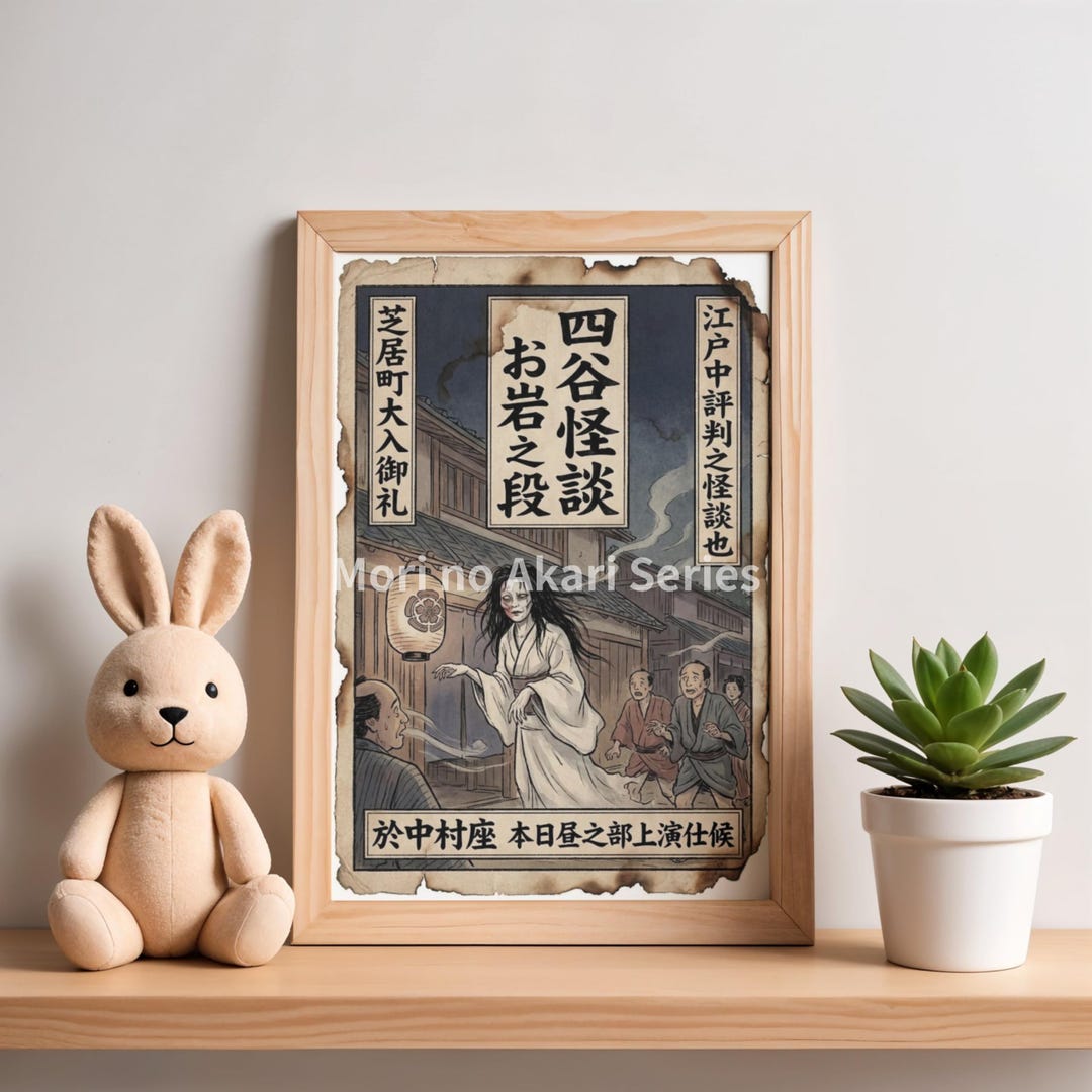 Oiwa Ghost Kawaraban — Yotsuya Kaidan Ukiyo-e Style Print | Japanese ...
