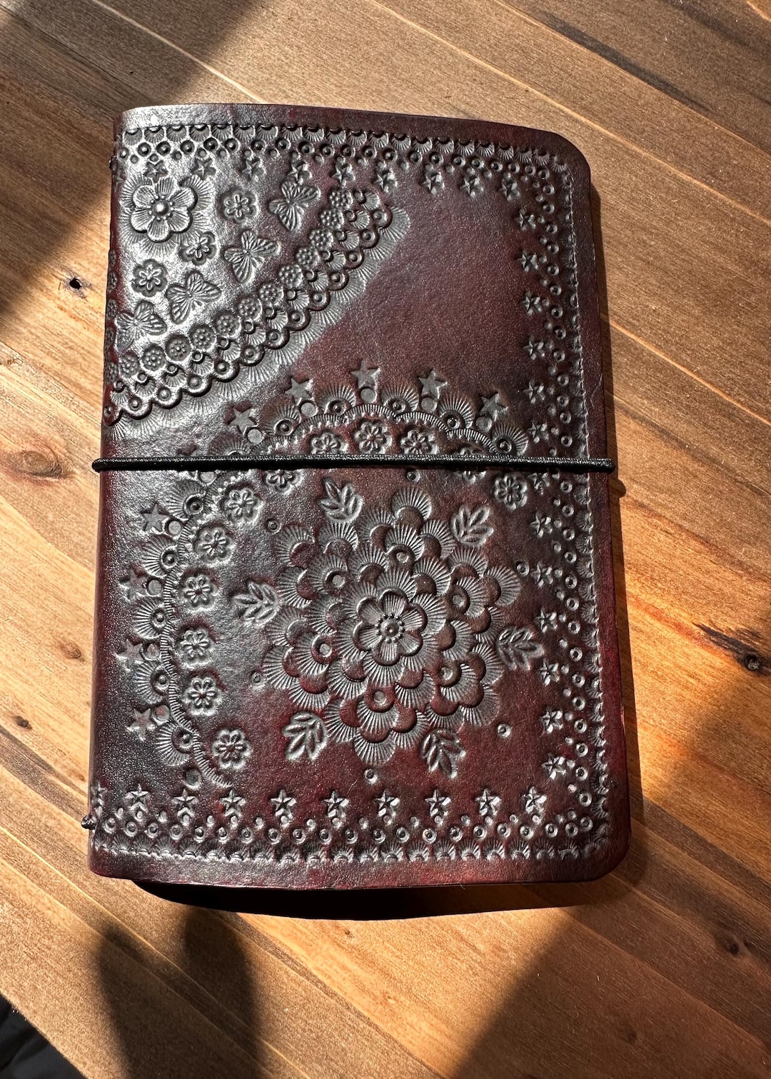 Handtooled Pocket Field Notes Moleskine Cahier Leather Travelers ...