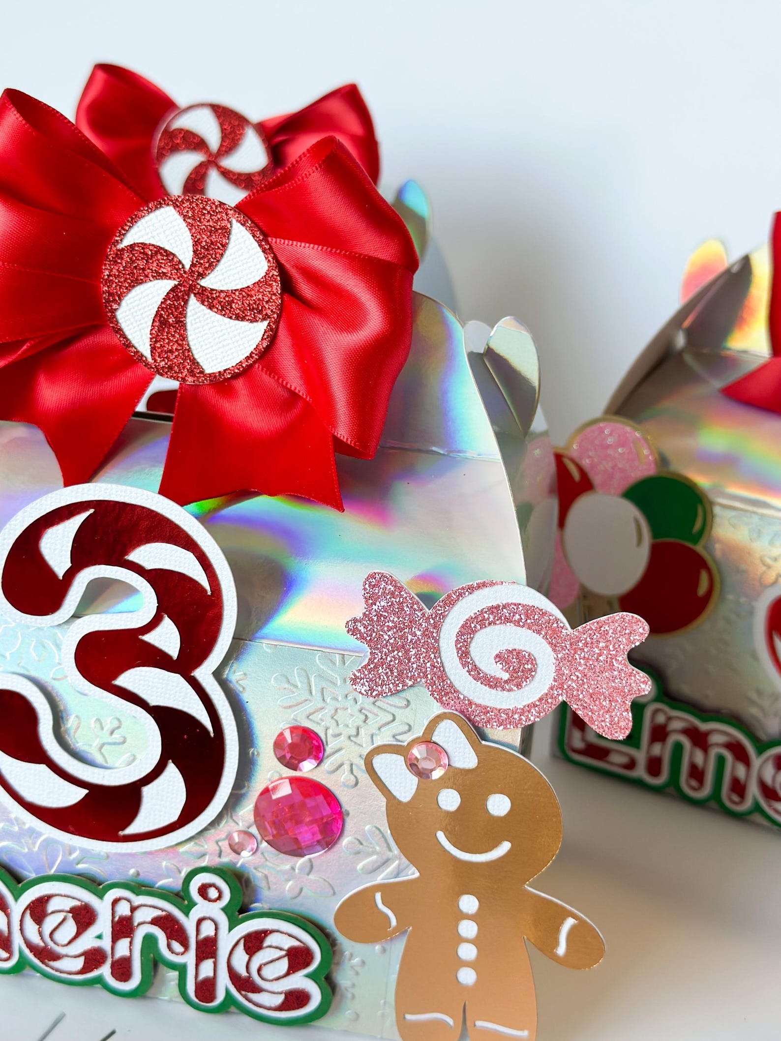 Personalized Christmas Favor Boxes: Holiday Birthday Party Decor - Etsy